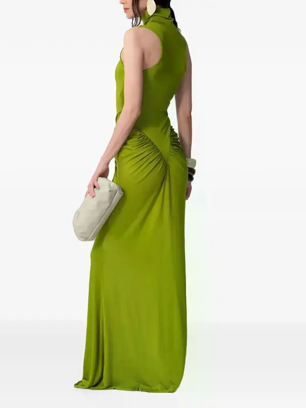 CONCEPTO Rivera Ruched Sleeveless Maxi Dress