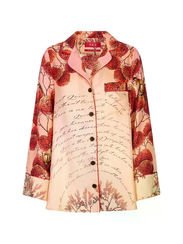 F.R.S FOR RESTLESS SLEEPERS Emera Graphic Print Shirt - Neutrals