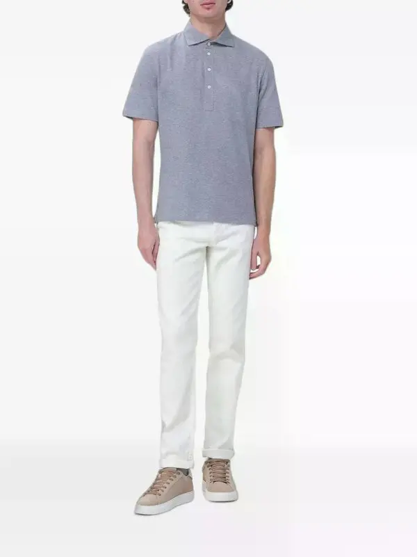 Brunello Cucinelli Short-sleeve Cotton Polo Shirt
