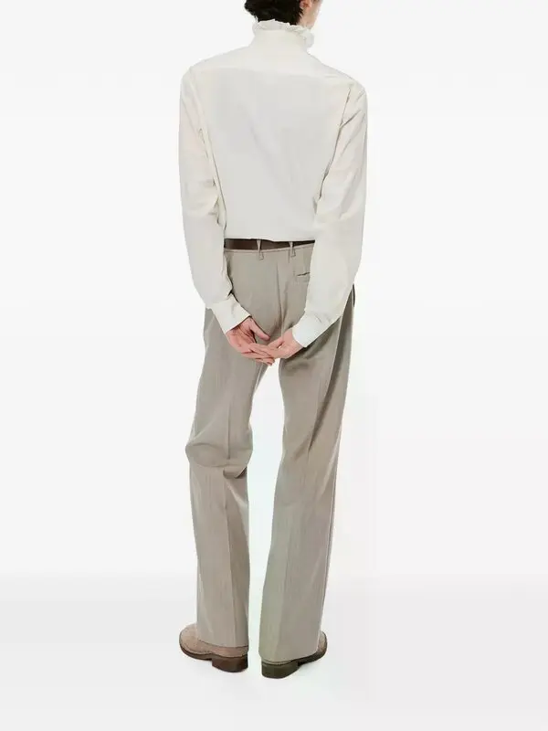 MASU Ruffled Zip-up Shirt