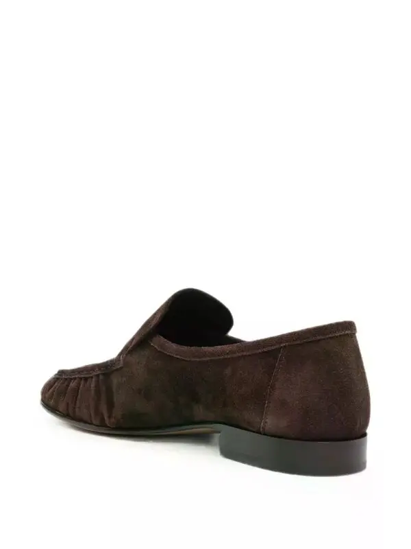 THE ROW Soft Moccasin Two Suede Loafers