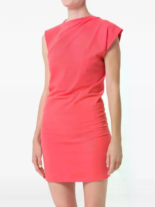 AGOLDE Beth Ruched Sleeveless Mini Dress