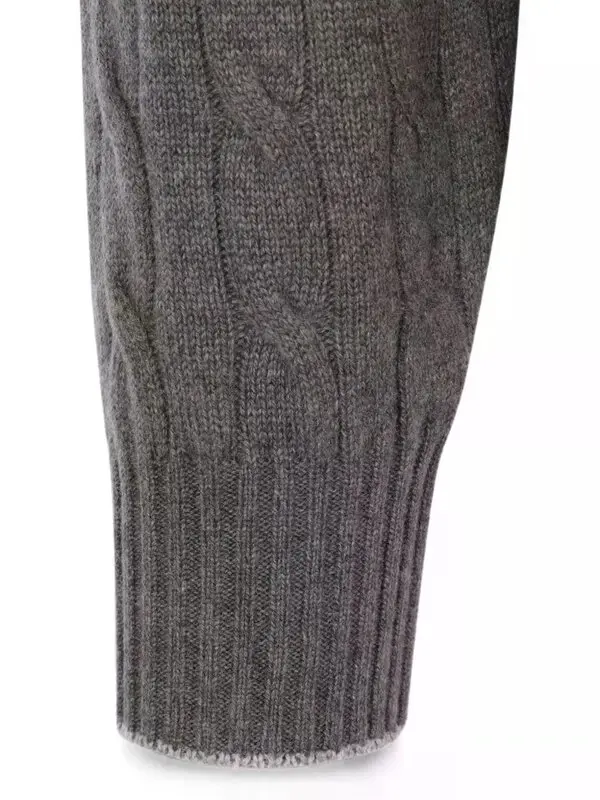 Brunello Cucinelli Cable-knit Cashmere Sweater - Grey