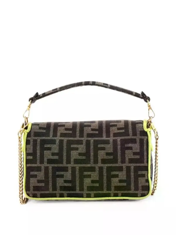 Fendi Zucca Canvas Mini Baguette Crossbody Bag - Brown
