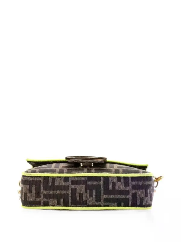 Fendi Zucca Canvas Mini Baguette Crossbody Bag - Brown