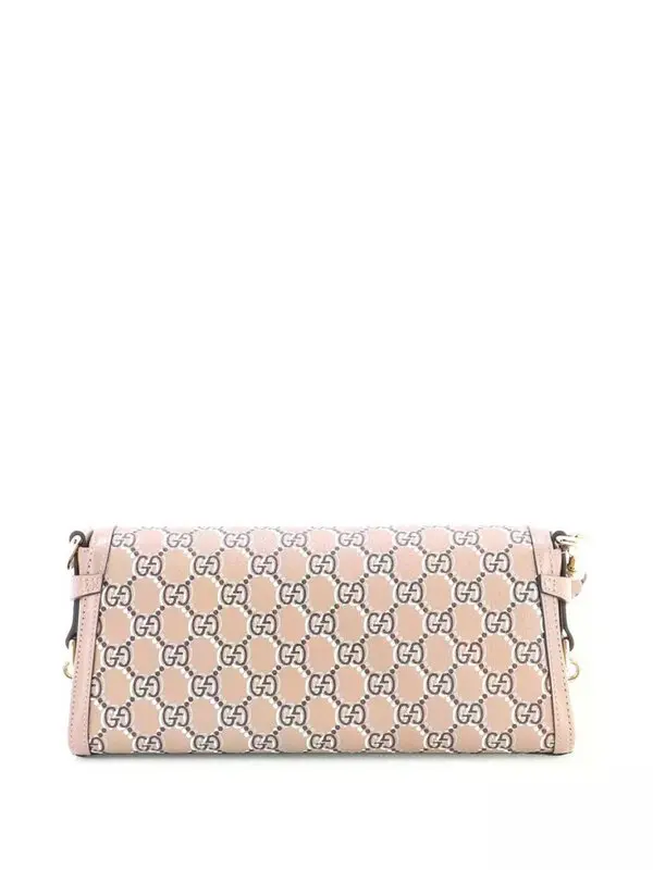Gucci Luce Optical Gg Printed Leather Small Shoulder Bag - Brown