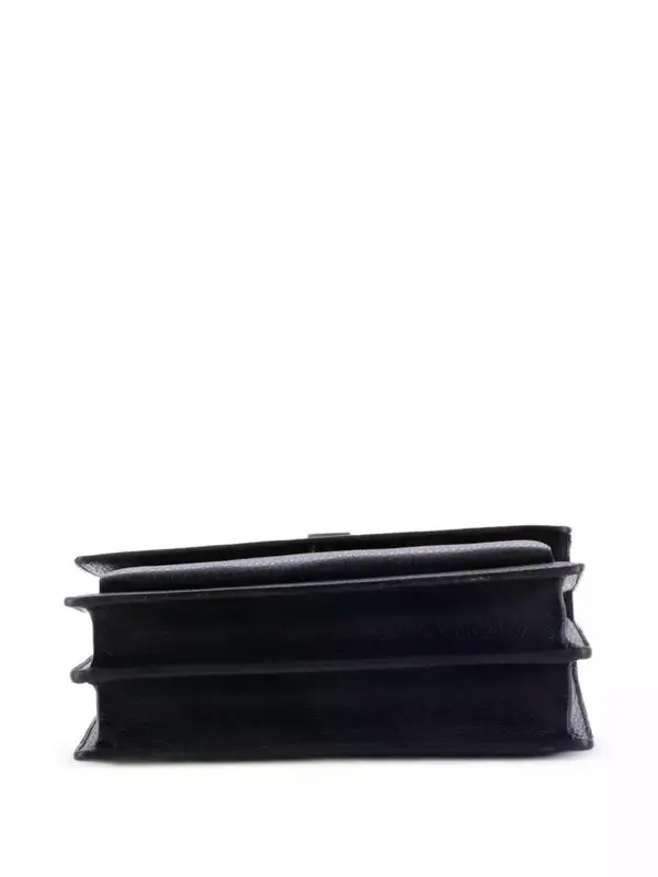 Saint Laurent Leather Medium Satchel Crossbody Bag