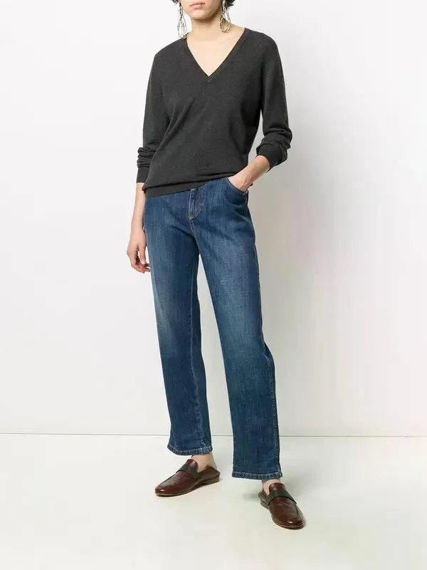 Brunello Cucinelli V-neck Cashmere Jumper
