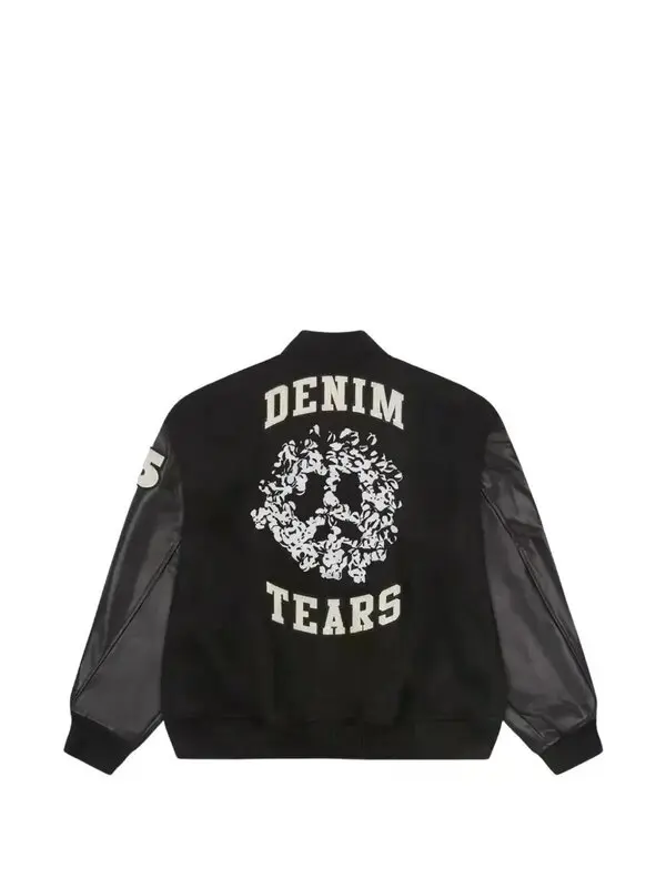 DENIM TEARS Logo-embroidered Bomber Jacket