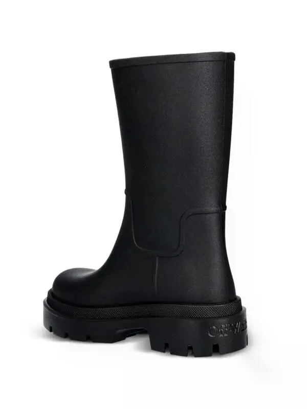 Off-White Reboot Slogan Print Boots