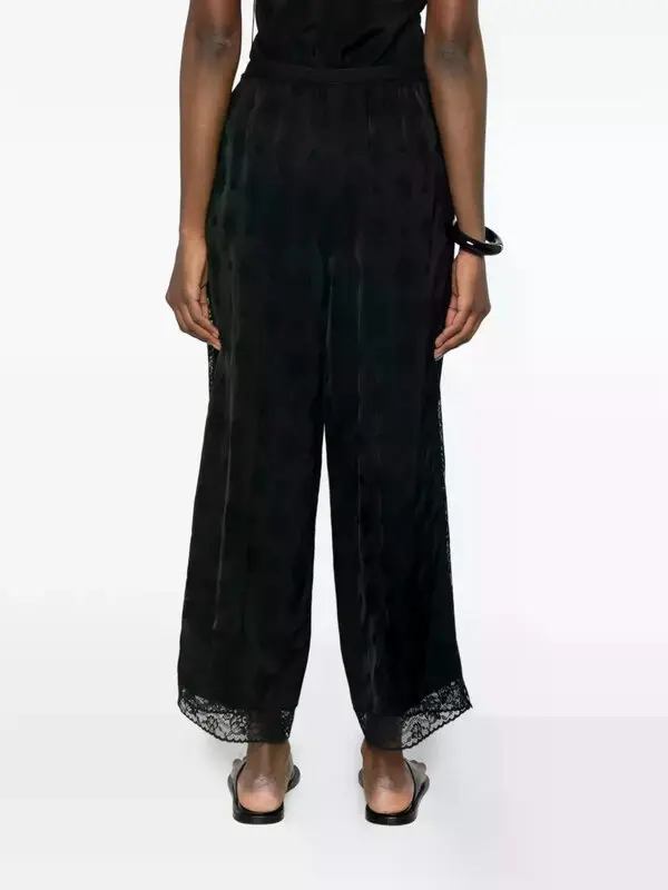 Sandro Lace-trim Palazzo Pants