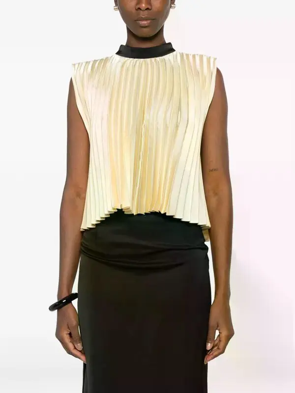 Sandro Pleated Blouse