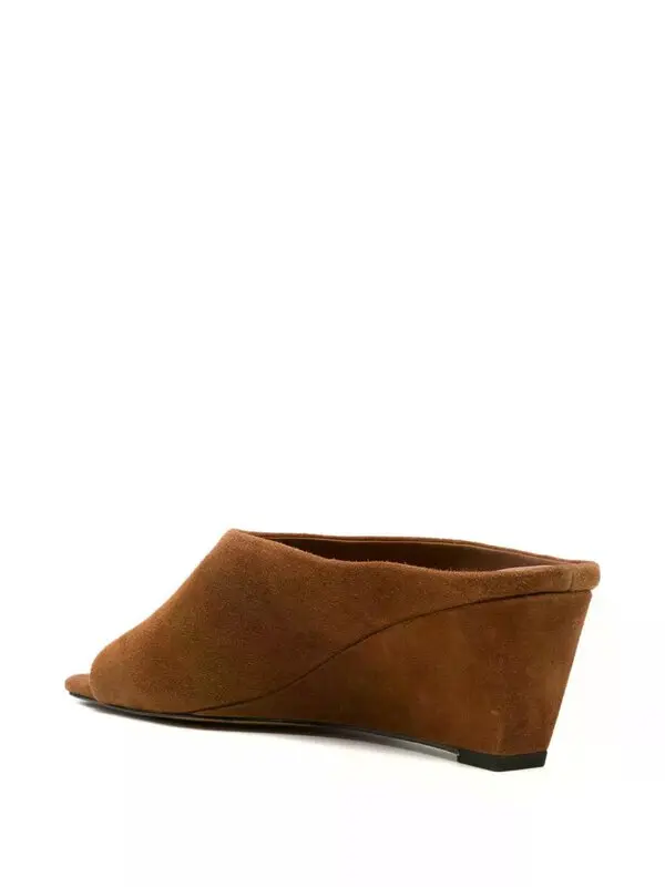 Sandro Square-toe Suede Sandals