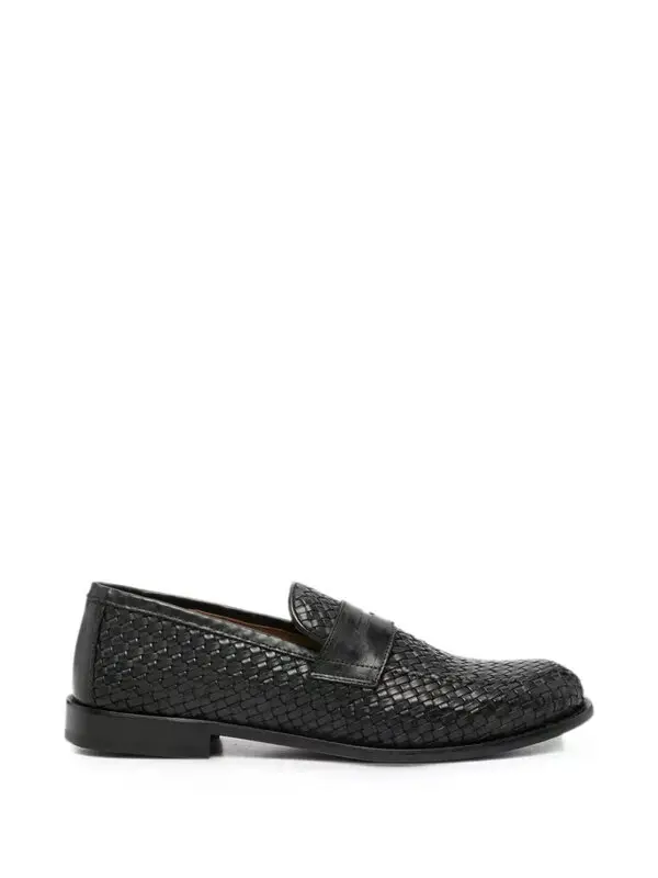MARECHIARO 1962 Woven Design Leather Loafers