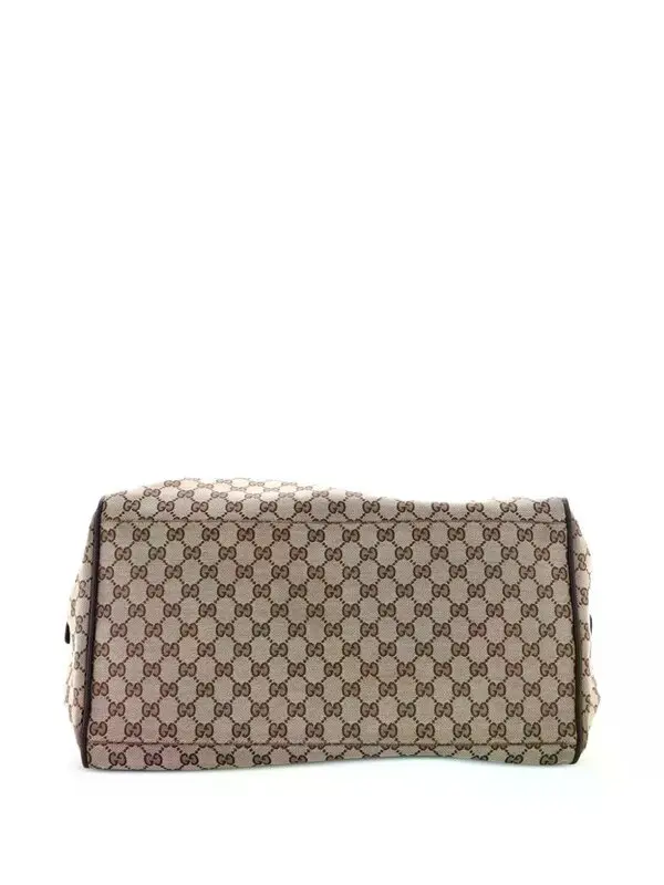 Gucci Gg Canvas Travel Duffle Bag - Brown