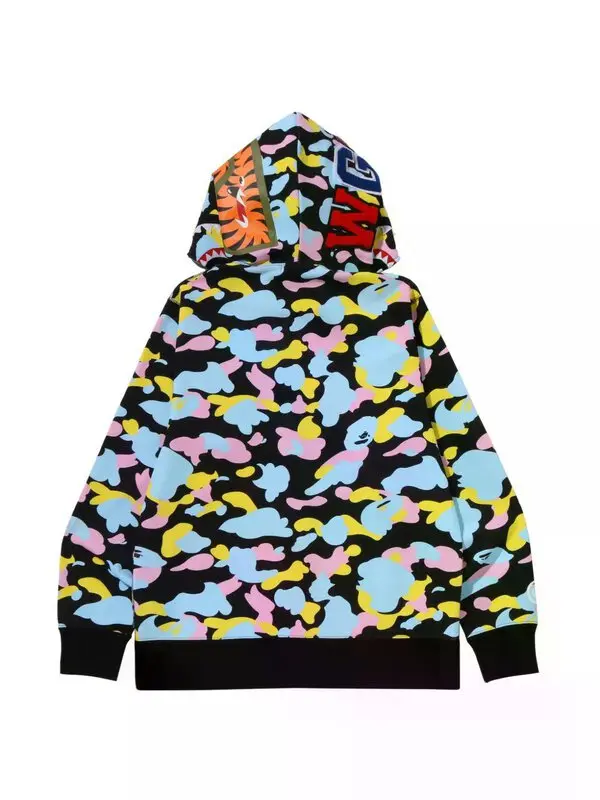A BATHING APE Camouflage Shark Hoodie