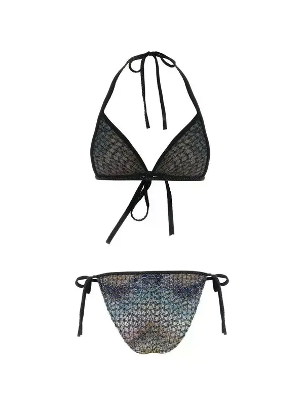 Missoni Caperdoni Sequin-embellished Zigzag Bikini