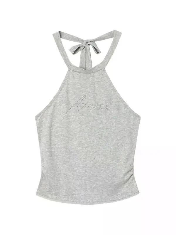 B+AB Crystal-embellished Halterneck Top - Grey