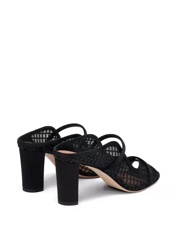 MALONE SOULIERS Norah Sequin-embellished Mesh Sandals