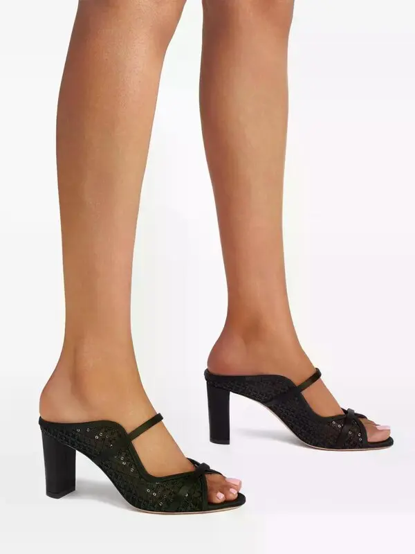 MALONE SOULIERS Norah Sequin-embellished Mesh Sandals