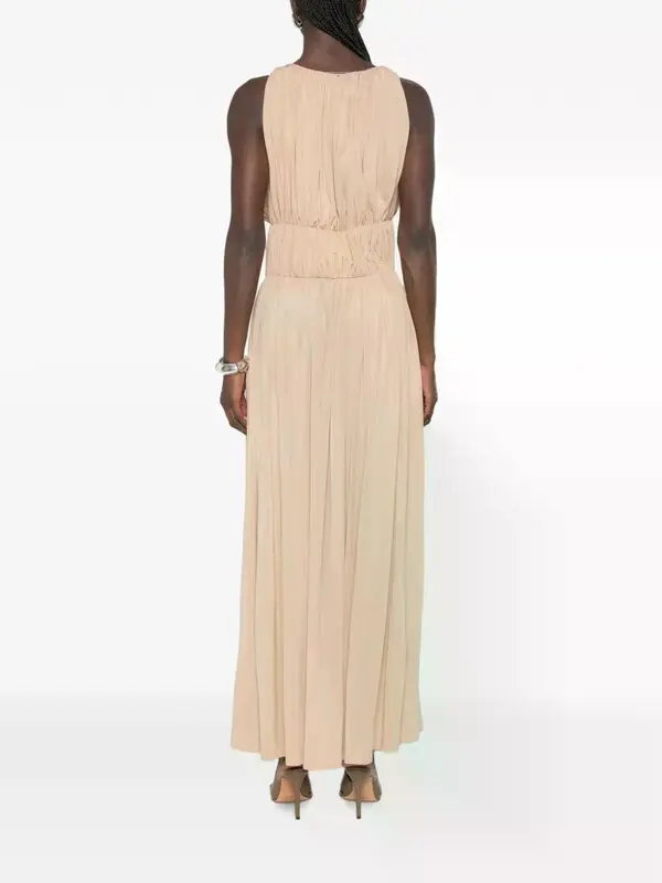 Tove Ouida Pleated Maxi Dress - Neutrals