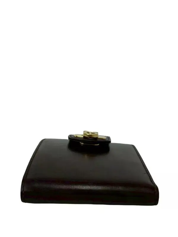 FERRAGAMO 2010-2026 Leather Gancini Bifold Wallet Small Wallets