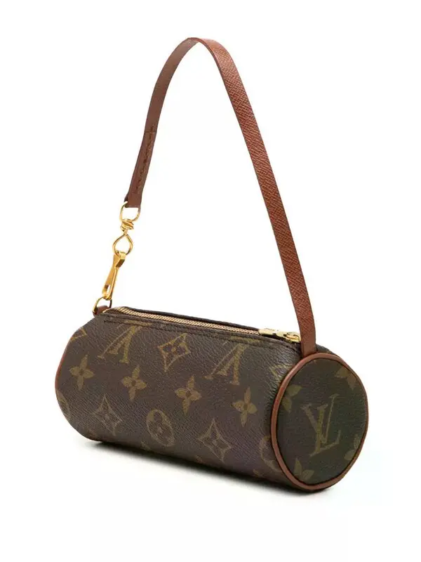 LOUIS VUITTON Monogram Papillon Pochette Handbag - Brown