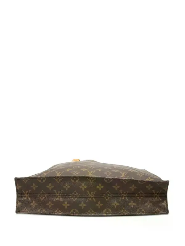 LOUIS VUITTON Monogram Sac Plat Tote Bag - Brown
