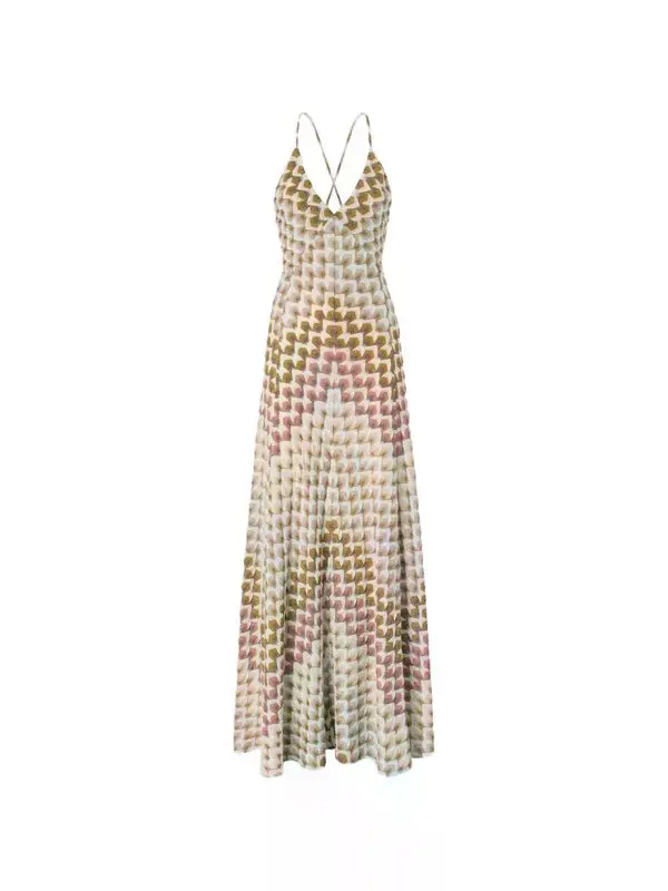 Missoni Zigzag-knit Open-back Dress - Neutrals