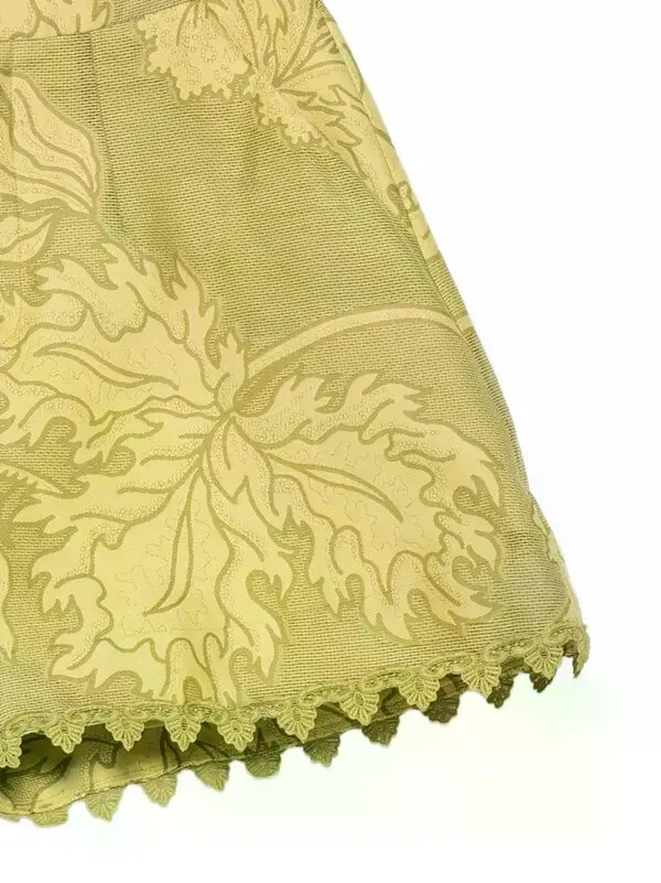 La DoubleJ Good Butt Jacquard Lace-trimmed Shorts