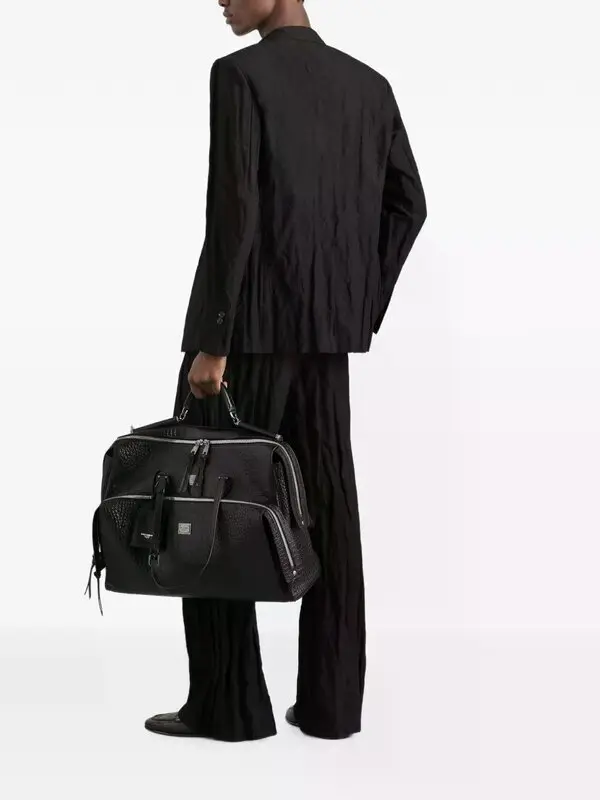 Dolce & Gabbana Sicilia Light Double-breasted Cotton Jacket - Black