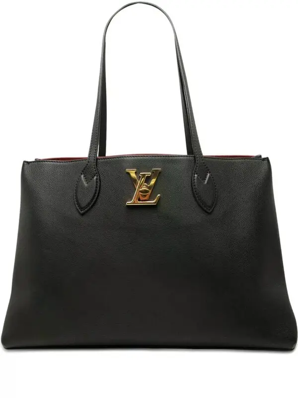 LOUIS VUITTON Lockme Shopper Tote Bag - Black