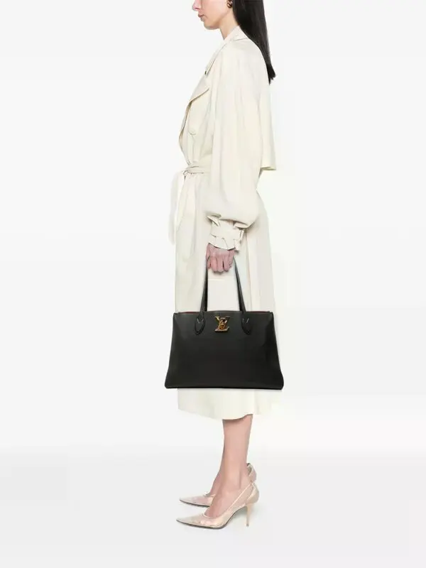 LOUIS VUITTON Lockme Shopper Tote Bag - Black