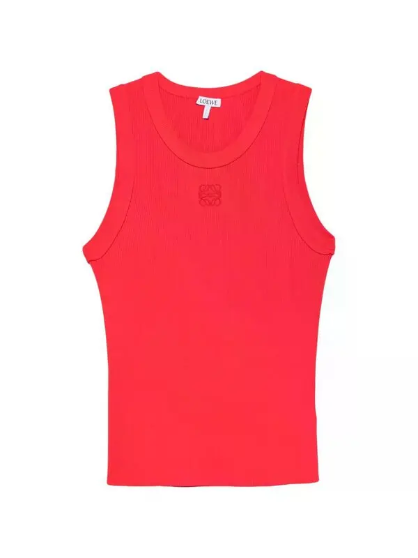 Loewe Anagram Embroidered Ribbed Tank Top