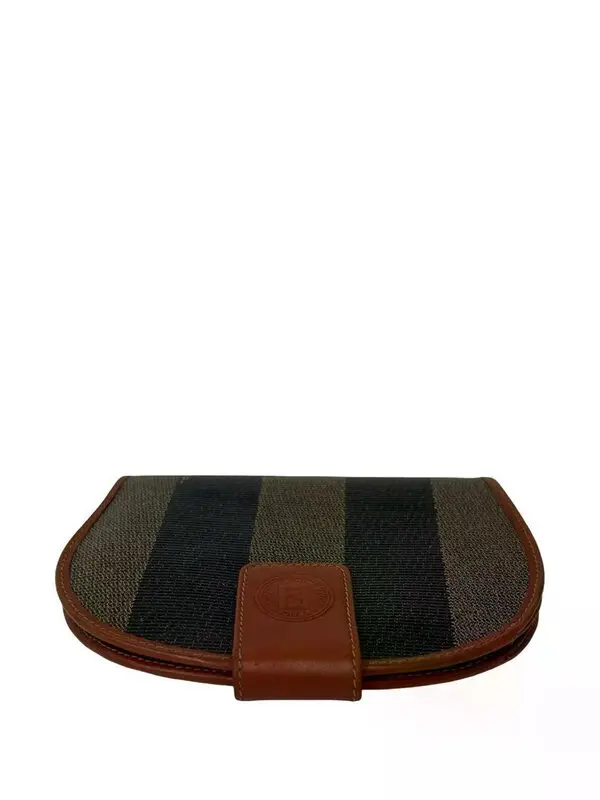 Fendi 2010-2026 Pequin Coated Canvas Bifold Wallet Small Wallets