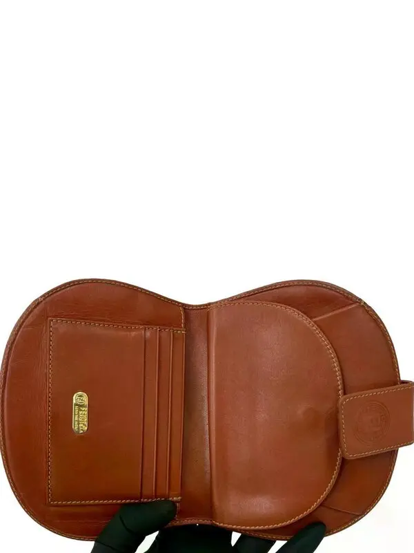 Fendi 2010-2026 Pequin Coated Canvas Bifold Wallet Small Wallets