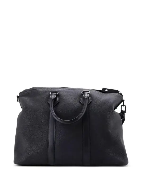 LOUIS VUITTON Aerogram Lock It Tote Satchel - Black