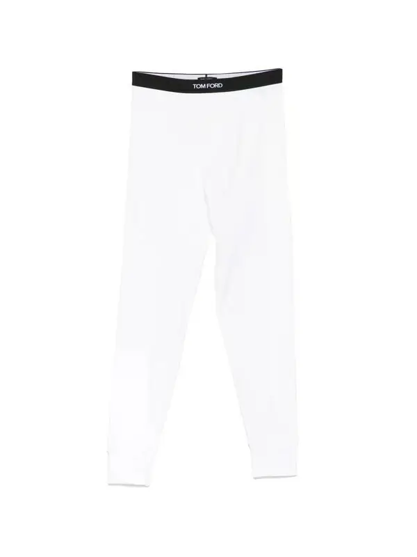 TOM FORD Logo-waistband Long Johns - White