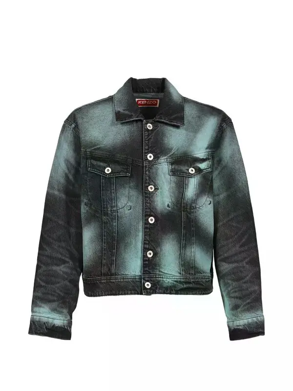 Kenzo Boke Heart Logo-print Denim Jacket