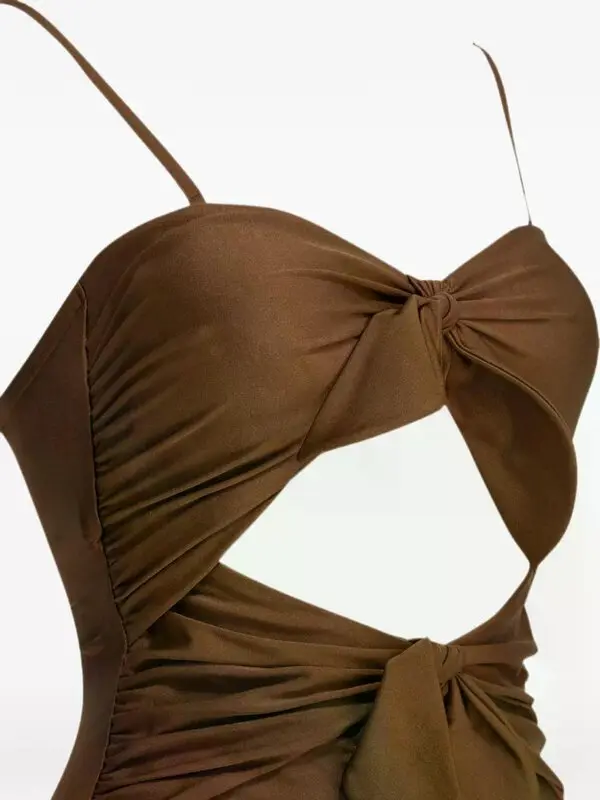 Zimmermann Cut-out Bow-detail Swimsuit