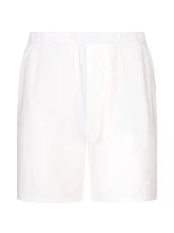 Kiton Elasticated Waistband Pajama Shorts - White