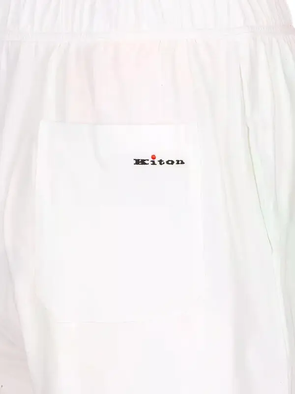 Kiton Elasticated Waistband Pajama Shorts