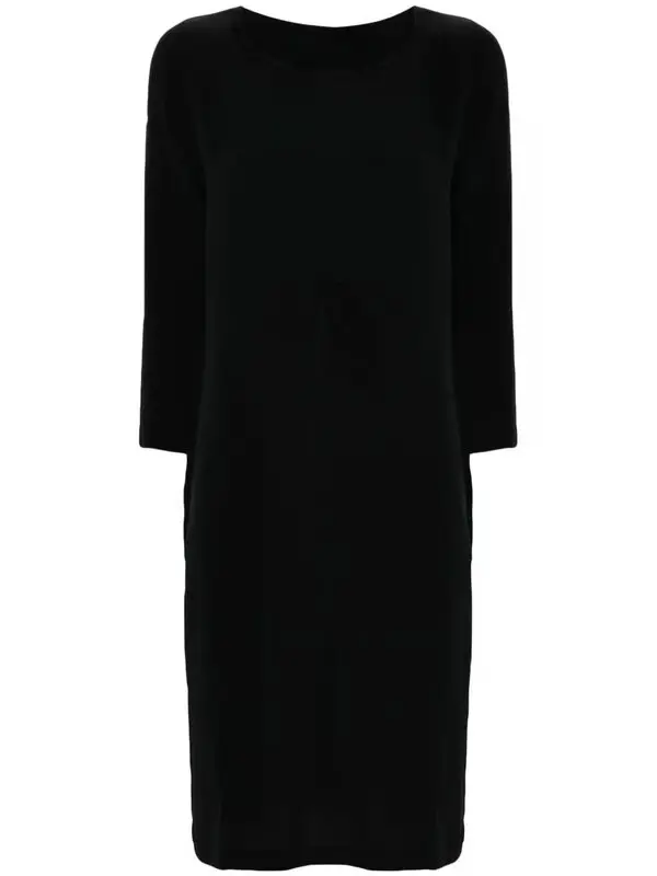PRIVATE 0204 Silk Crepe Ruched Midi Dress