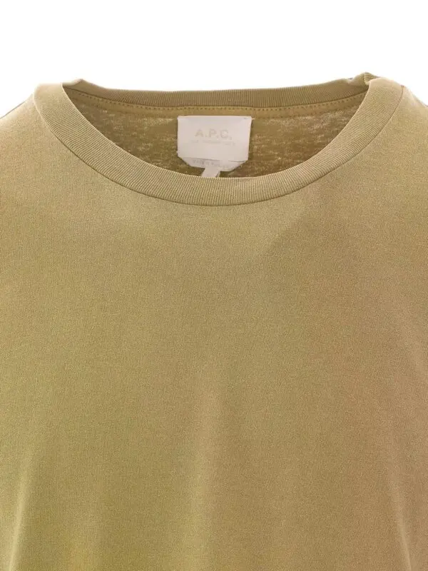 A.p.c. Logo-print Crew-neck T-shirt - Neutrals