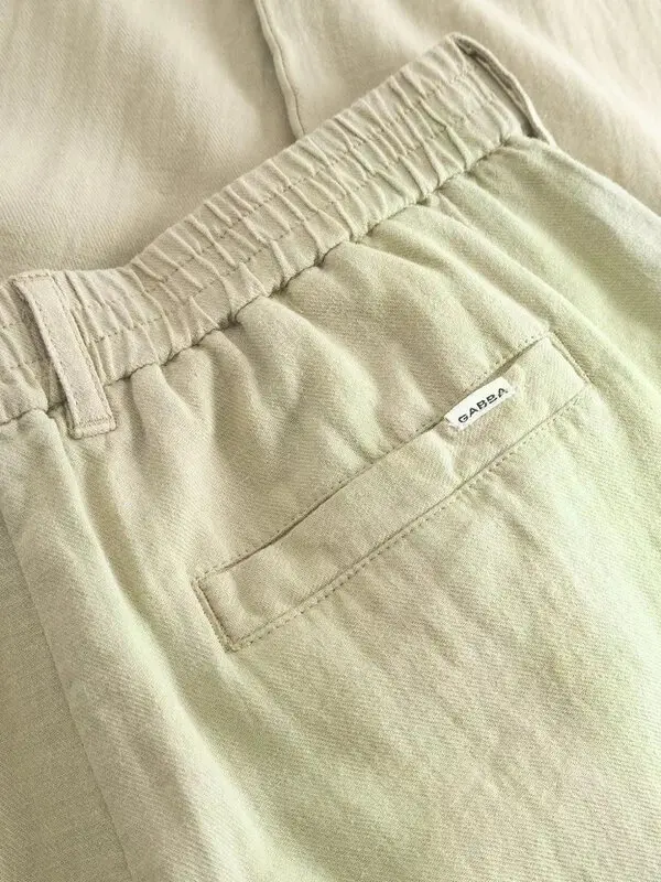 GABBA Pleated Trousers With Elasticated Waistband