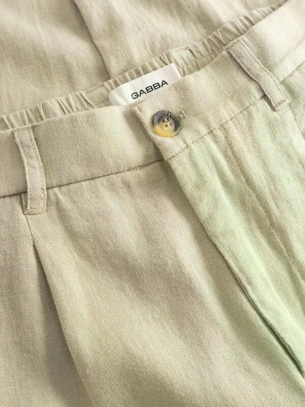 GABBA Pleated Trousers With Elasticated Waistband