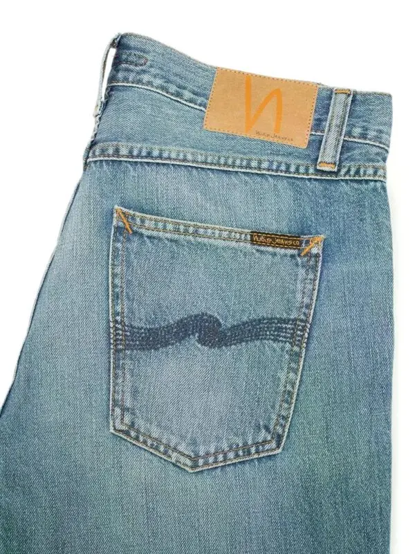 Nudie Jeans Gritty Jackson Straight-leg Jeans - Blue