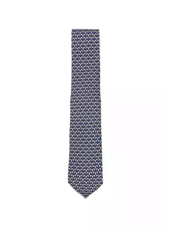 FERRAGAMO Silk Tie - Blue