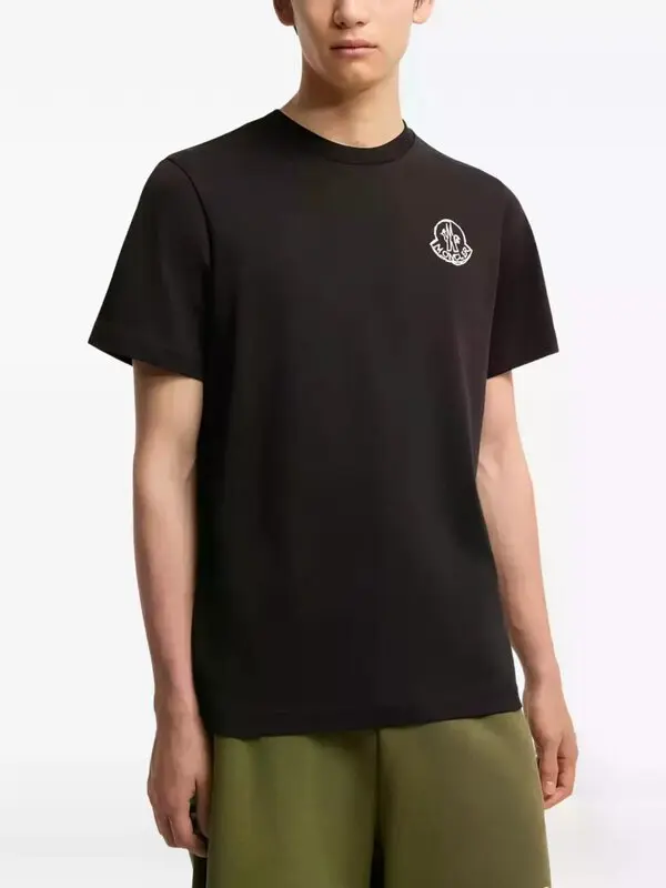 Moncler Logo-patch T-shirt - Black