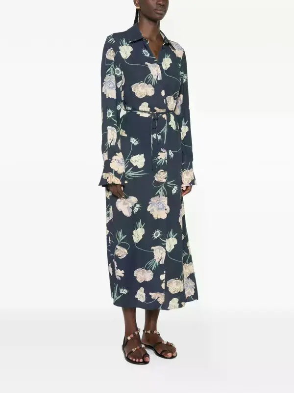Erdem Floral Print Midi Dress